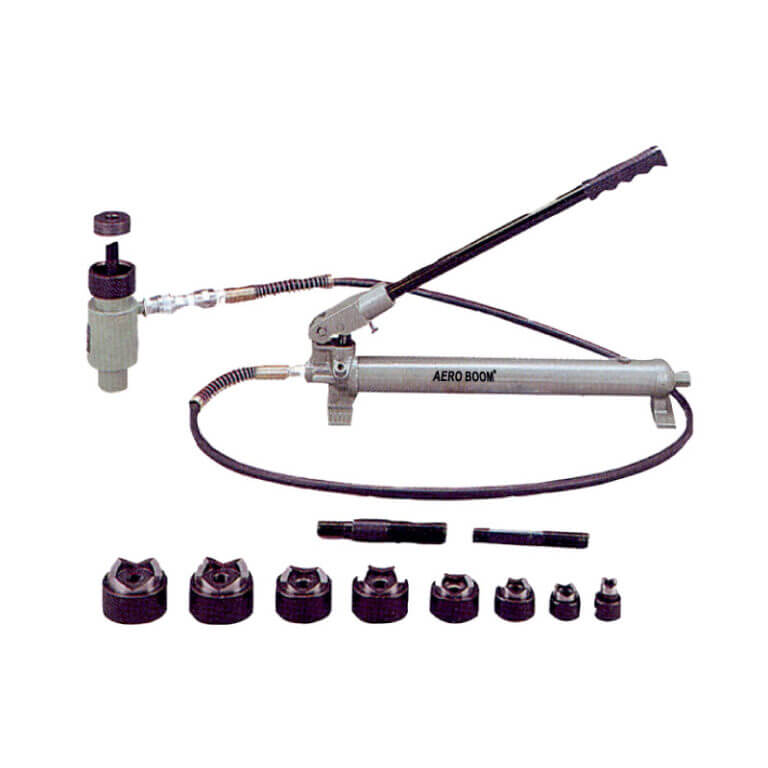 Punching - AMAP-10 Remote Hydraulic Punch Head Kit With Pump - Aeroboom